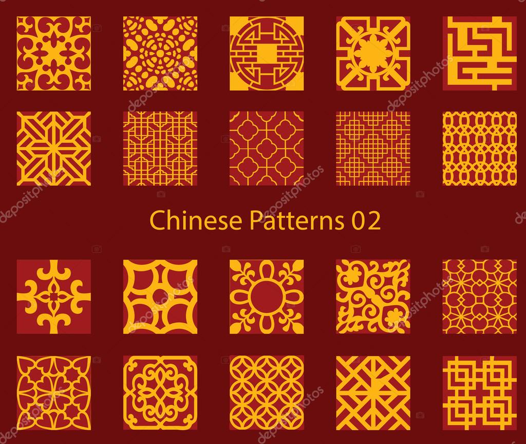 Traditional Chinese Patterns Vector