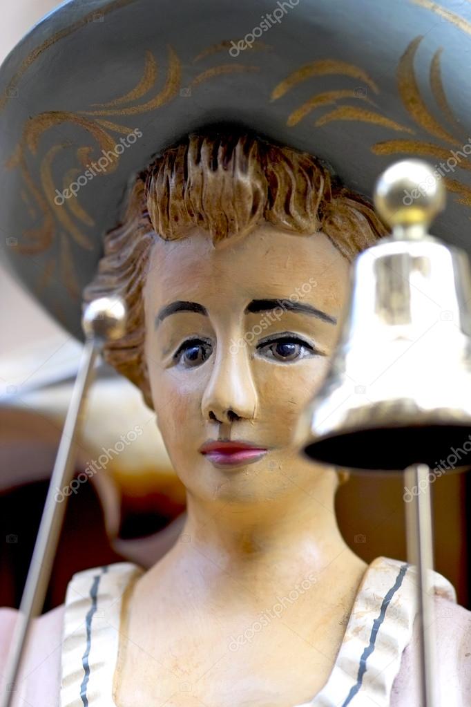 Female figure on a barrel organ — Stock Photo © TonyTaylorstock #53973907