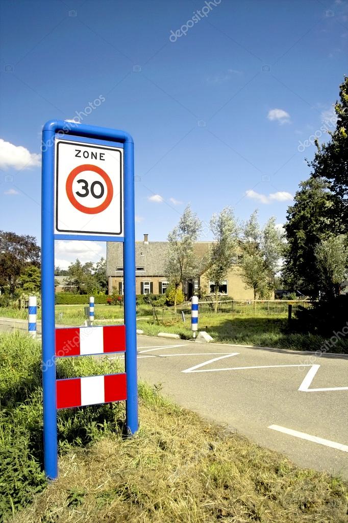 Road sign speed limit zone Stock Photo by ©TonyTaylorstock 55489579