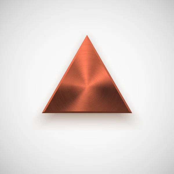Bronze Abstract Triangle Button Template Stock Vector Image by ...