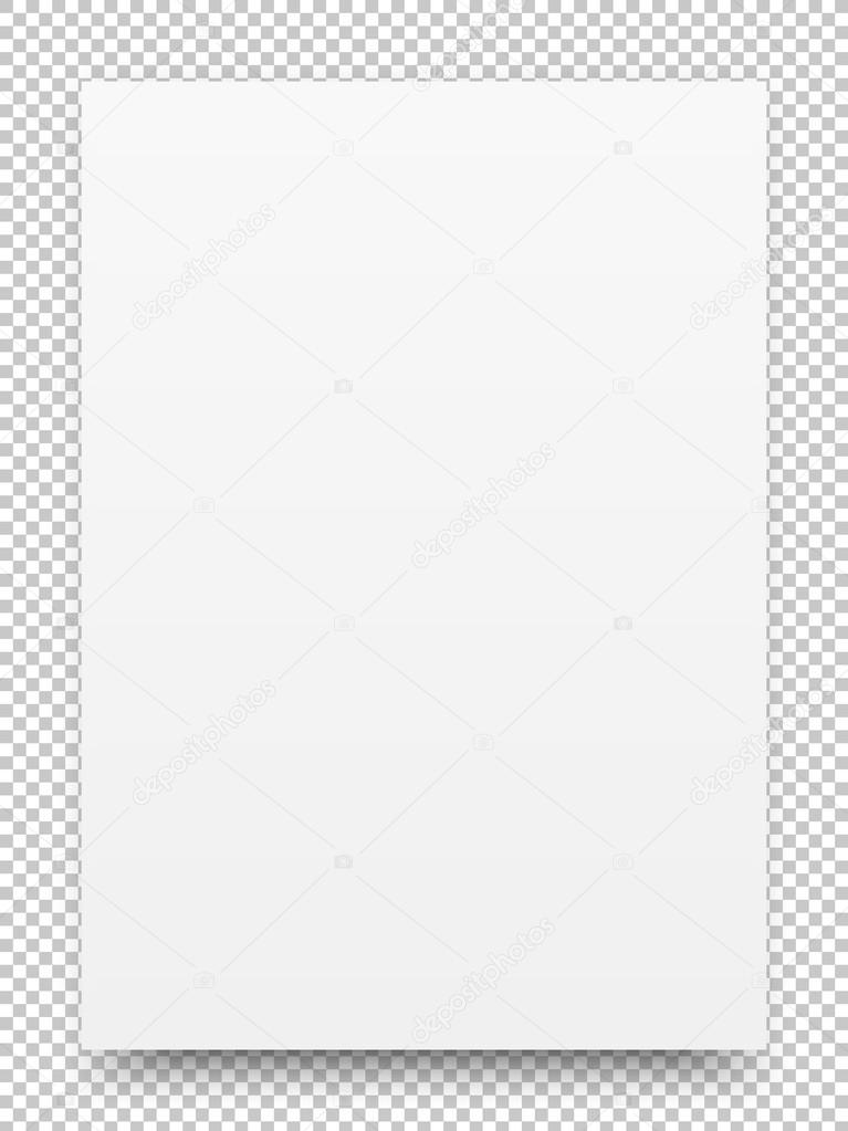A2 White Poster Mock-up Stock Vector Image by ©molaruso #124208254