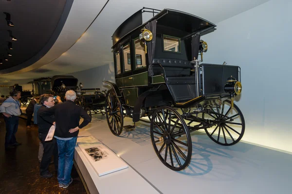 The first bus Benz Omnibus (Benz motorized bus), 1895. — Stock ...