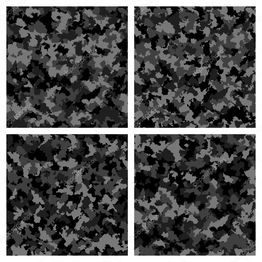 Set of seamless camouflage pattern Stock Vector by ©tatus 55855009