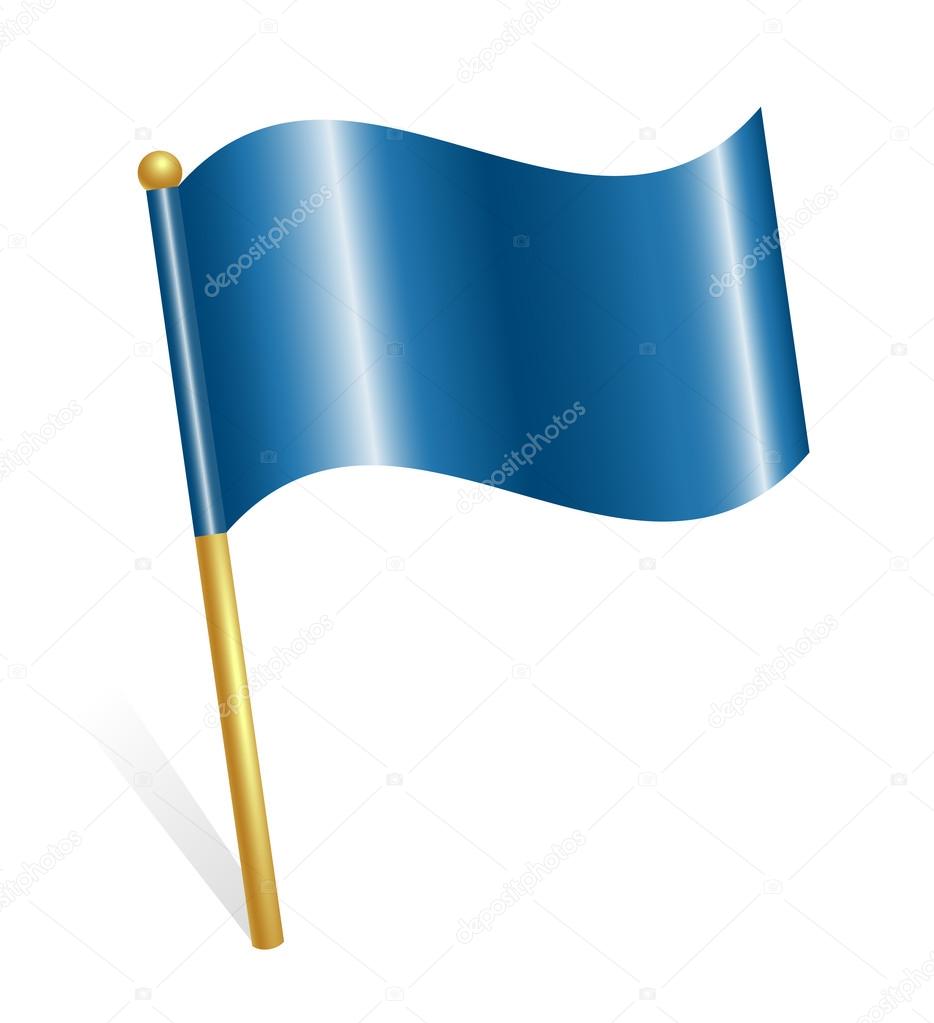 Icono bandera azul Vector de stock por ©tatus 74665693