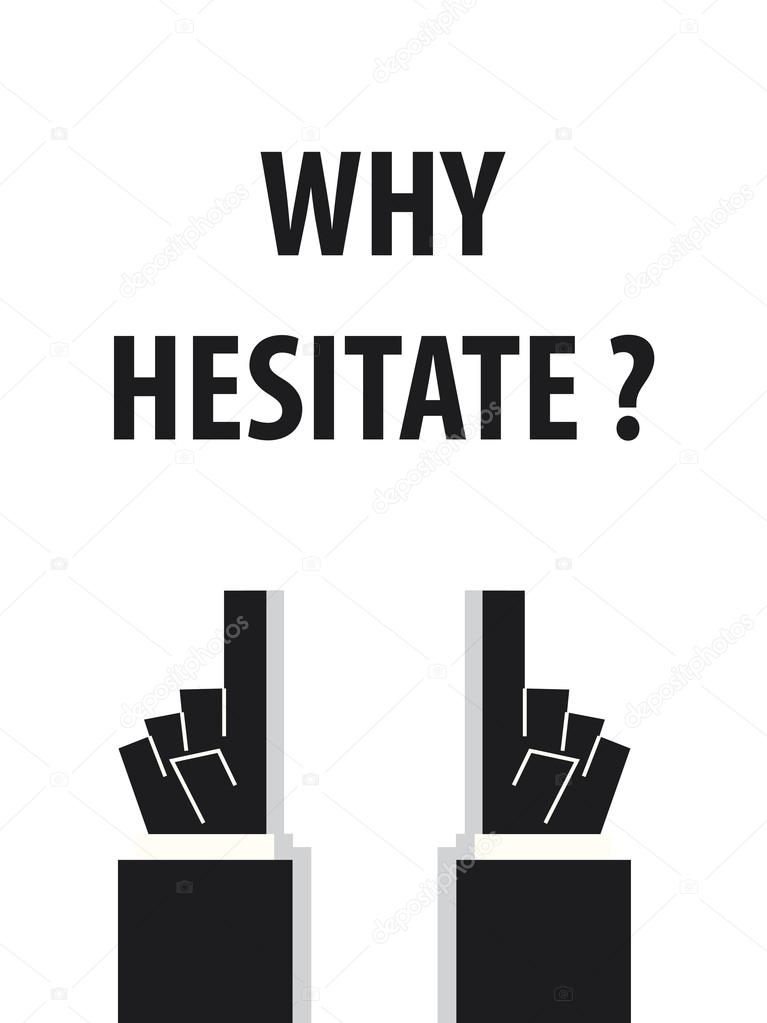 POR QUÉ HESITAR tipografía vector ilustración 2024