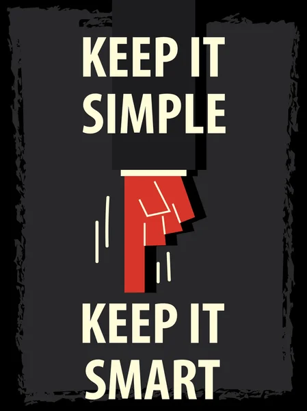 Keep it simple Vector Art Stock Images | Depositphotos