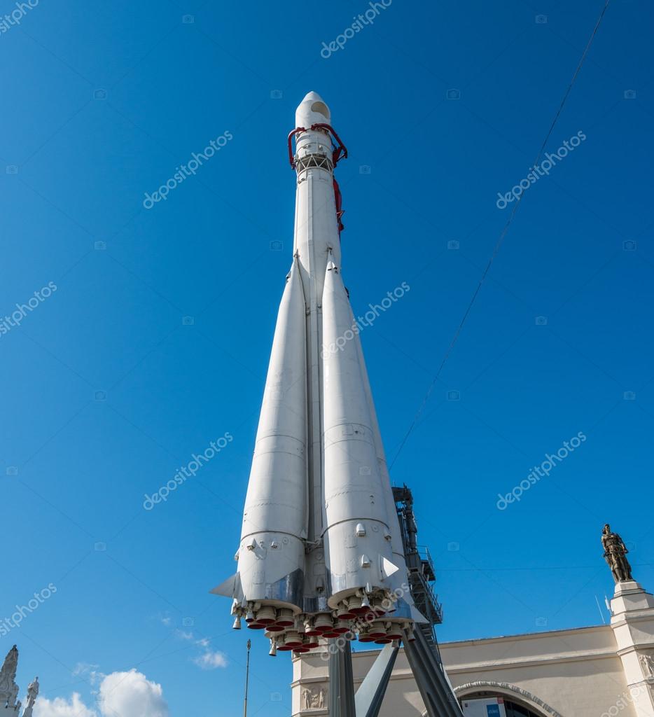 Vostok Rocket Model Flying
