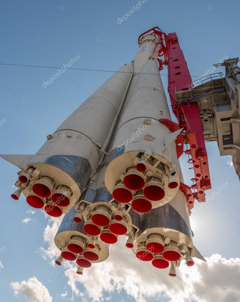 Vostok Rocket Model Flying