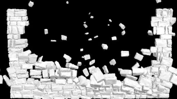 Wall Explosion Destruction Animation Stonewall Collapse Wall Breaking ...