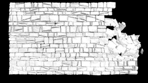 Wall Explosion Destruction Animation Stonewall Collapse Wall Breaking ...