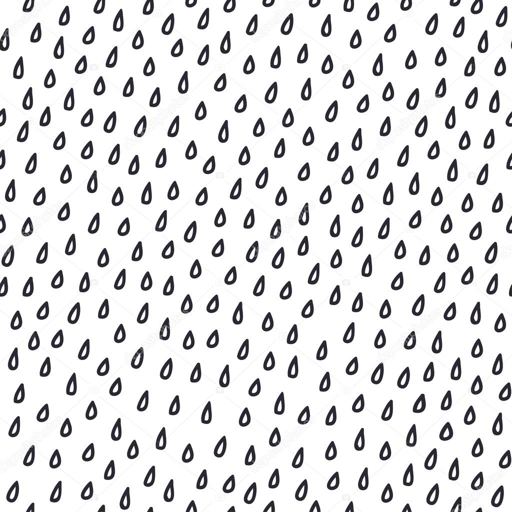 Rain drawing simple | Simple rain seamless pattern, hand draw vector ...