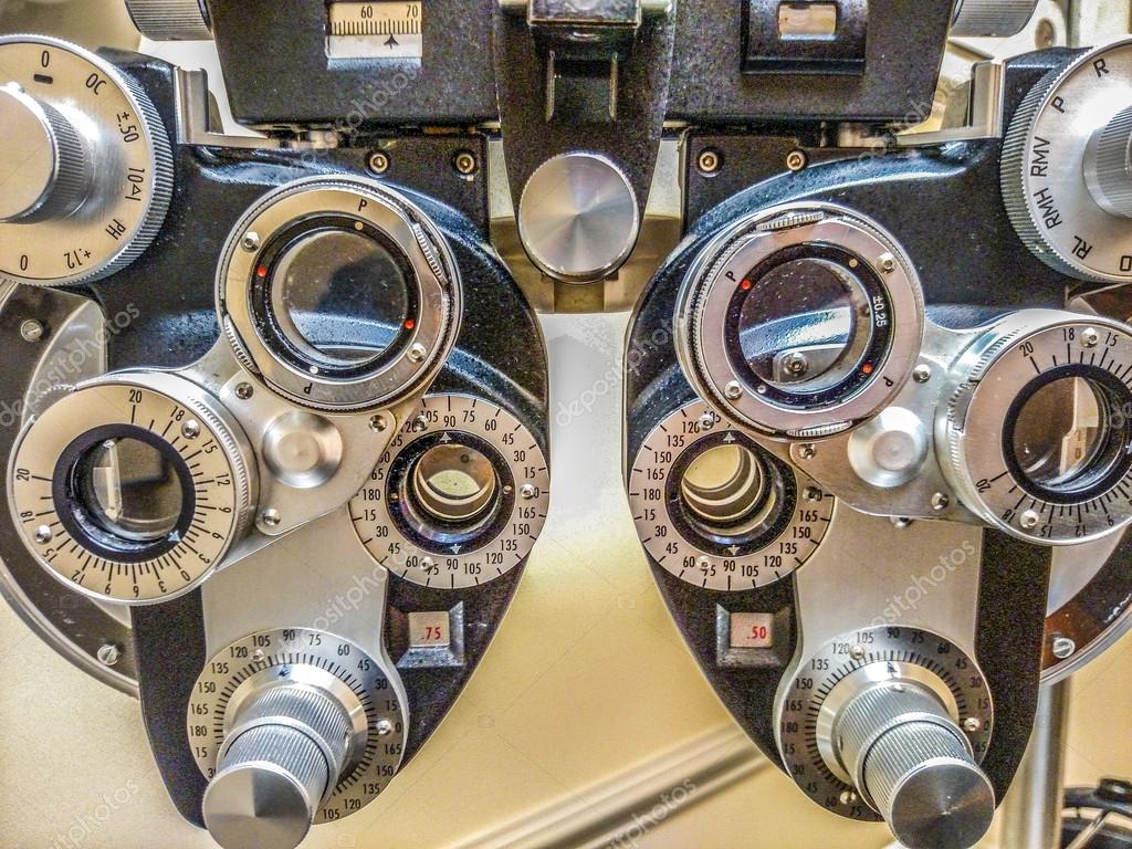 Phoropter -diopter - eye site test device — Stock Photo © digidream ...