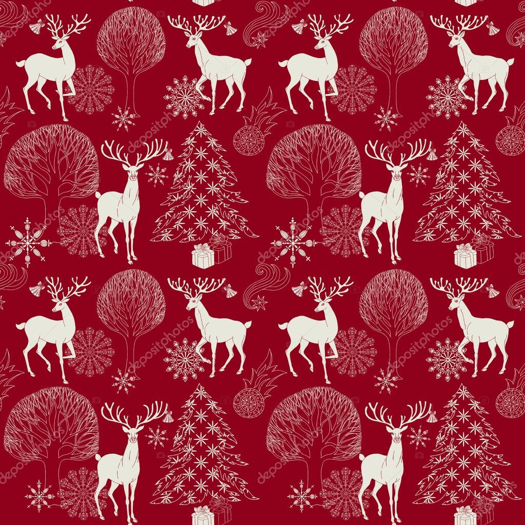 Red Christmas Wrapping Paper Designs