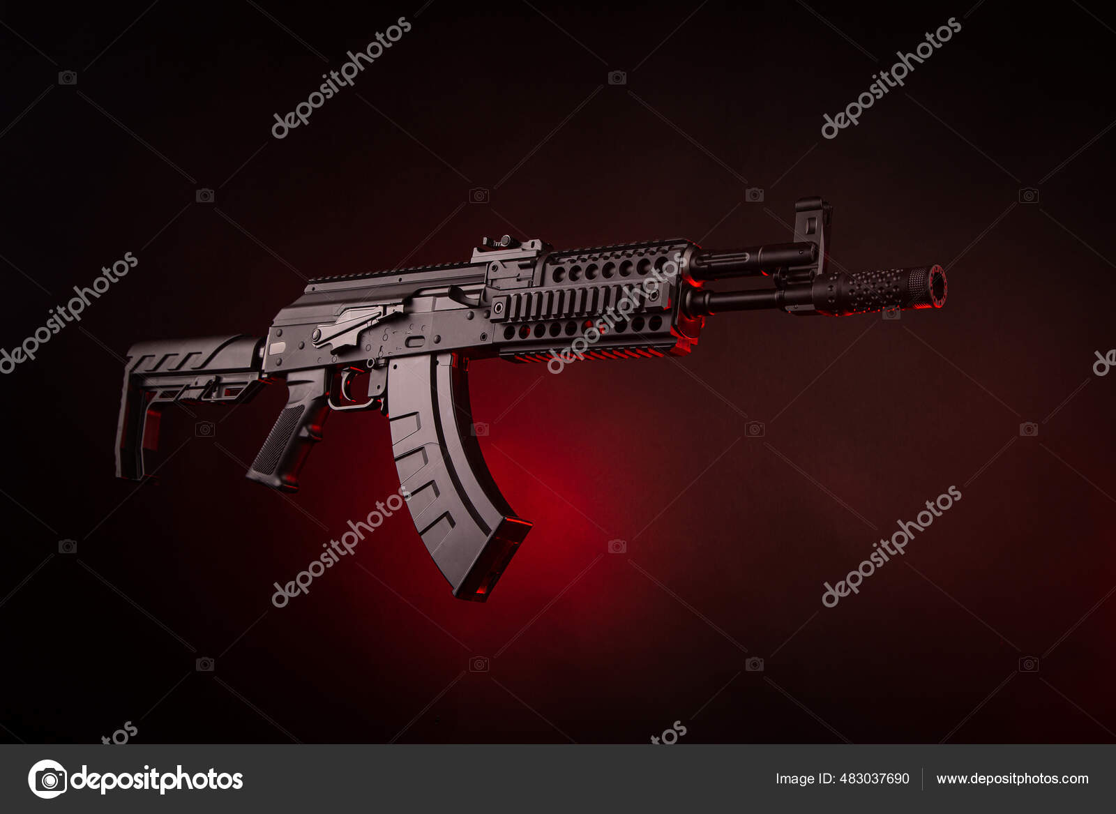 Pneumatic Copy Russian Machine Gun Modern Airsoft Weapons Dark ...