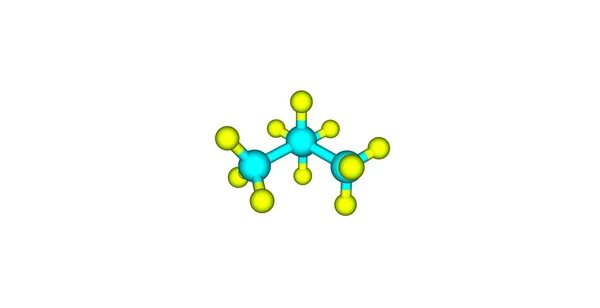 Isobutane molecular structure isolated on white — Stock Photo © olla ...