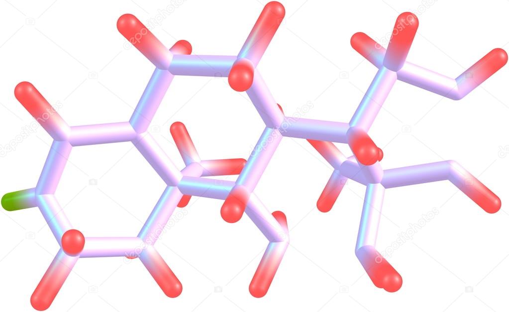 Androstadienone molecular structure isolated on white Stock Photo by ...
