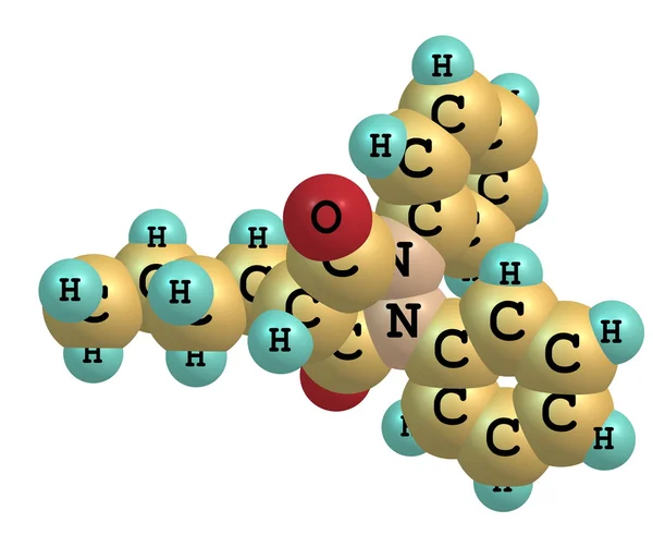Oleic acid molecule isolated on white — Stock Photo © olla.davies #53464271