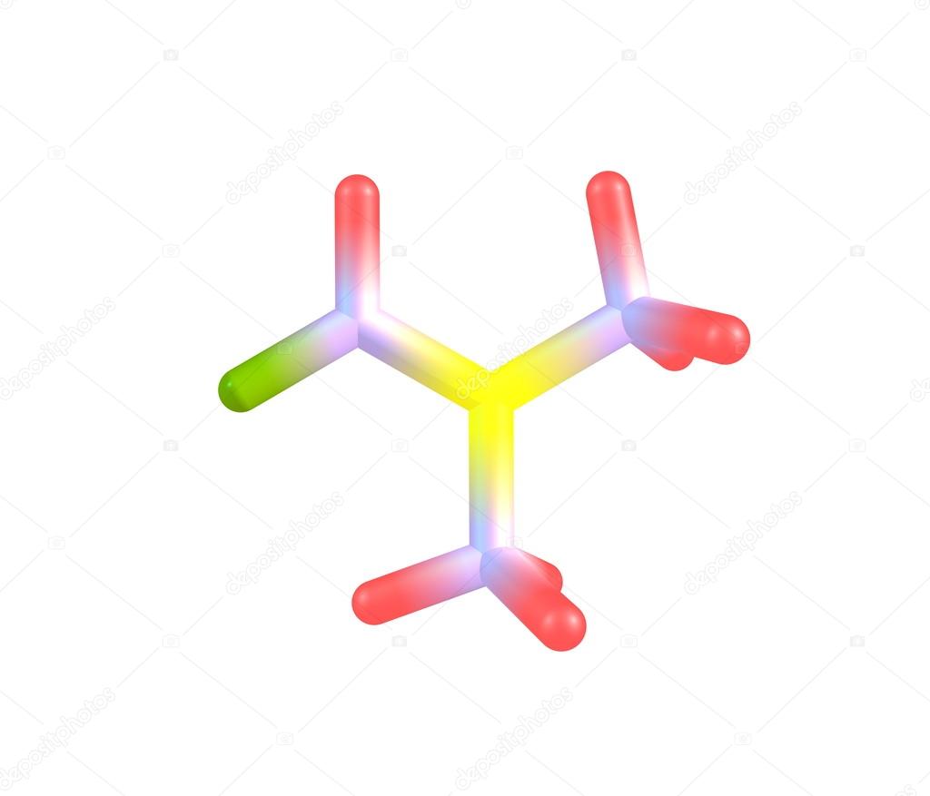 Dimethylformamide molecule isolated on white — Stock Photo © olla ...