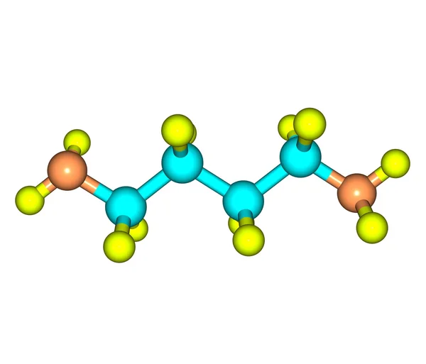 Metaboric acid molecular structure isolated on white — Stock Photo ...