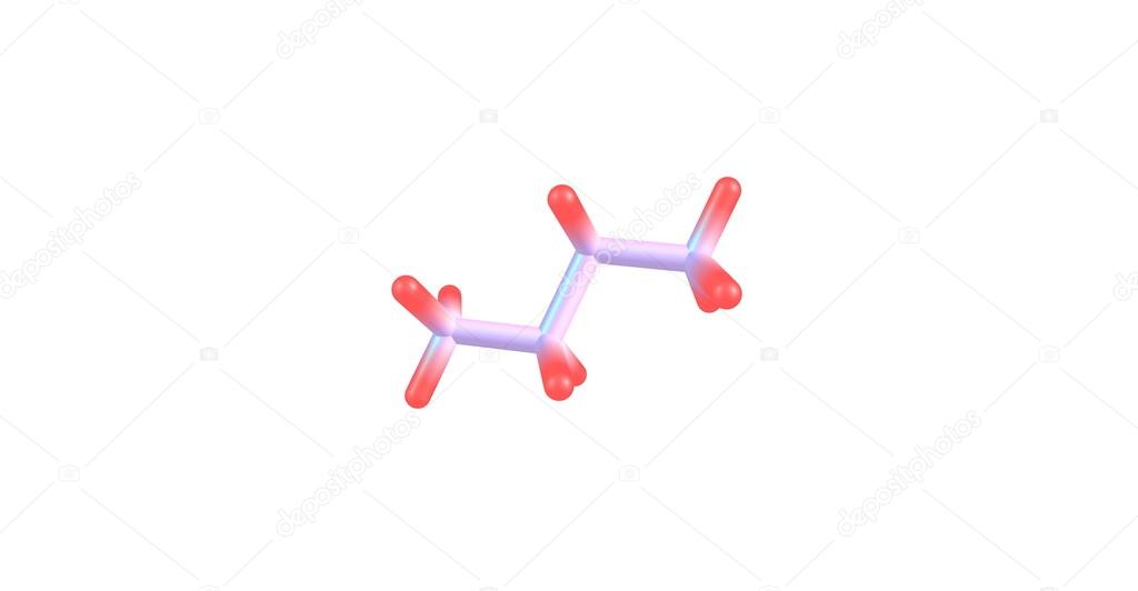 Butane molecular structure isolated on white — Stock Photo © olla ...