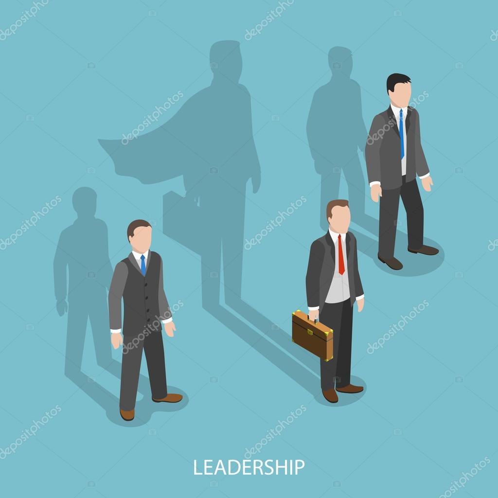 Liderazgo concepto de vector plano isométrico. 2024