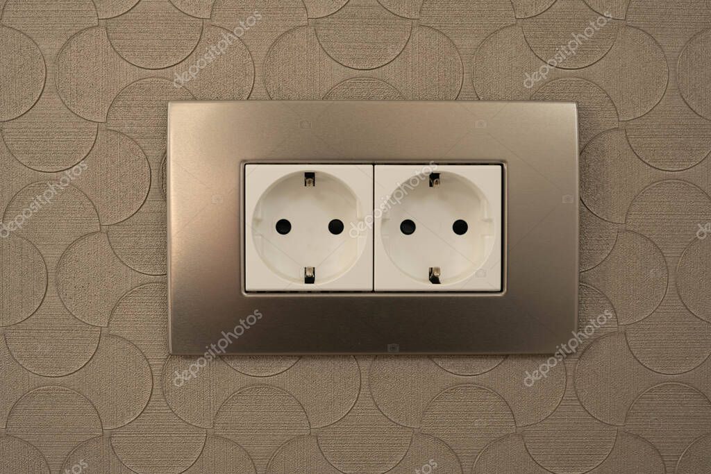 Doble toma de corriente 220 voltios Euro estándar con conexión a tierra ...
