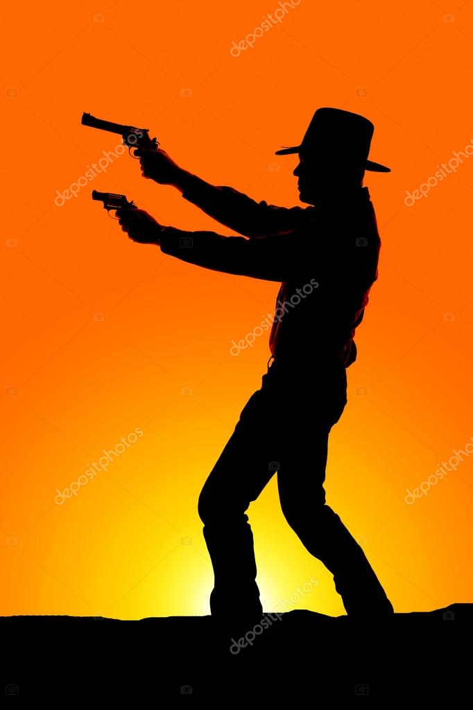 Cowboy Gun Silhouette