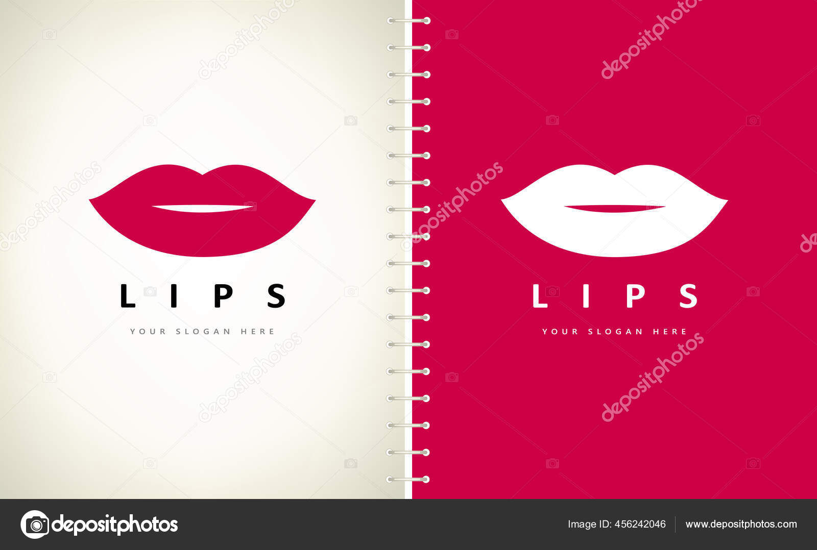 Logotipo Labios Vector Diseño Beso Vector de stock por ©barcova.natalia ...