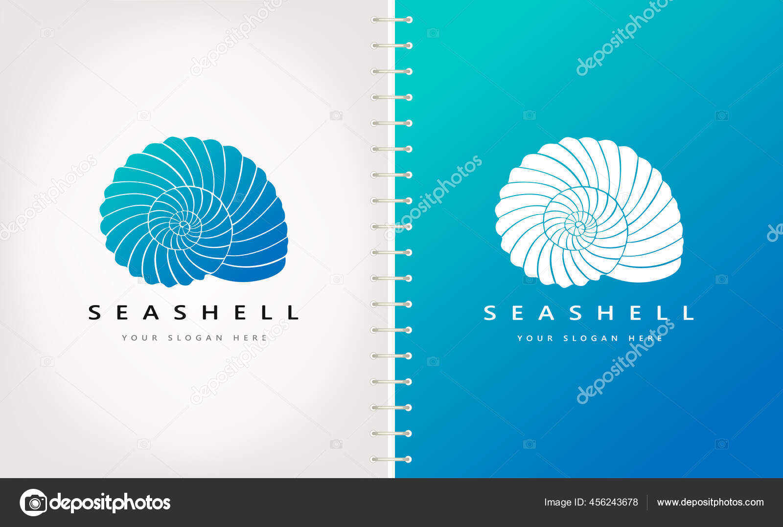 Seashell Logo Vector Nature Design Stock Vector by ©barcova.natalia ...