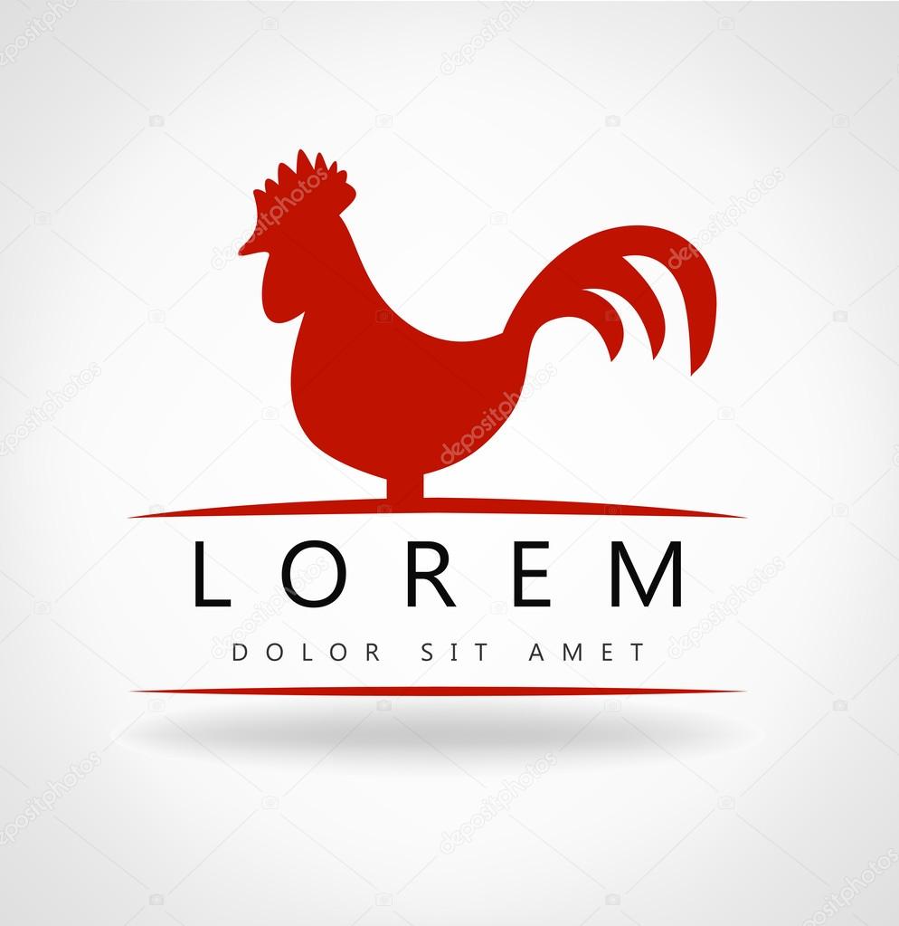 Stylized Rooster Vector