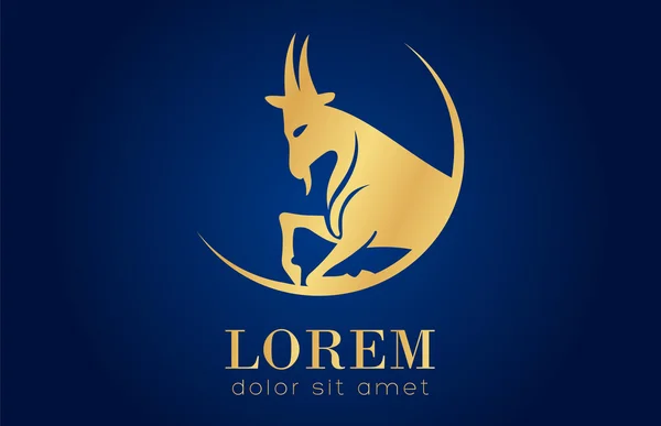 Logo kambing Vektor Stok, Ilustrasi Logo kambing Bebas Royalti ...
