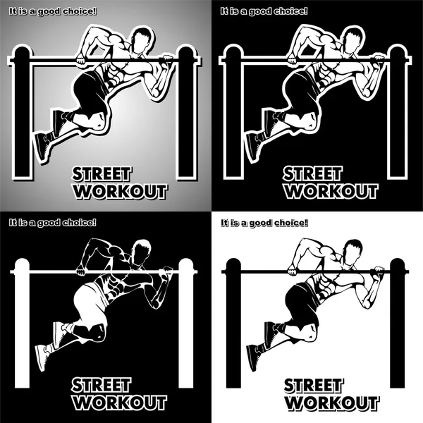 Street workout logo Stock Vector by ©Dilendom 100824502