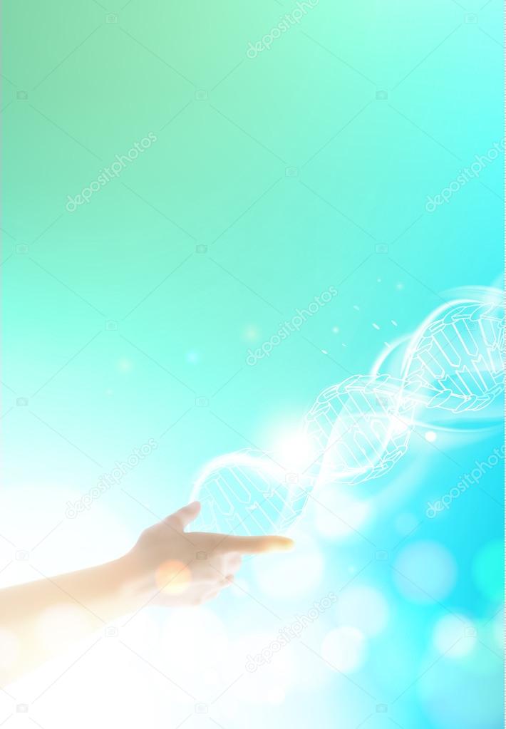 Blue background with DNA. Stock Vector Image by ©Kotkoa #108544866