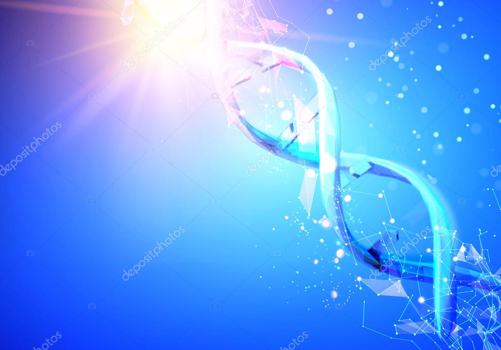 Blue background with DNA. ⬇ Vector Image by © Kotkoa | Vector Stock ...