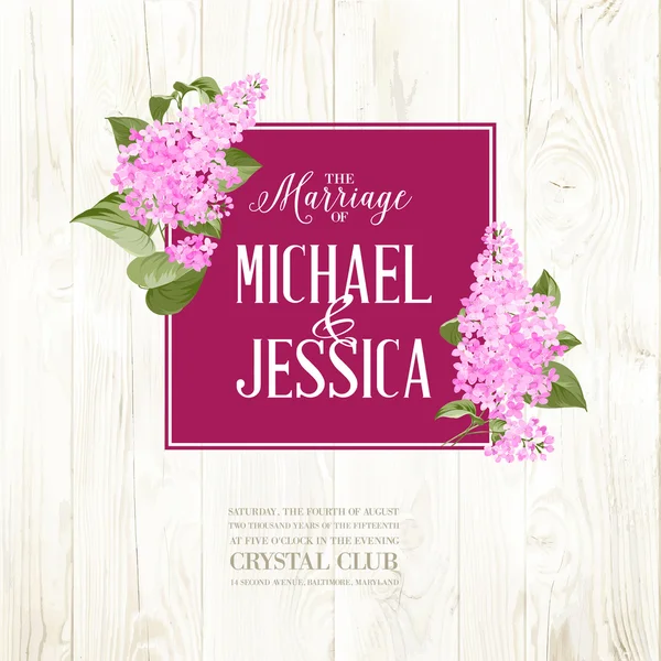 Marriage card. — Stock Vector © Kotkoa #61553831