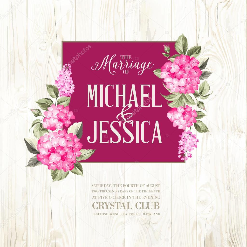 Tarjeta de invitaci n de matrimonio. 2024