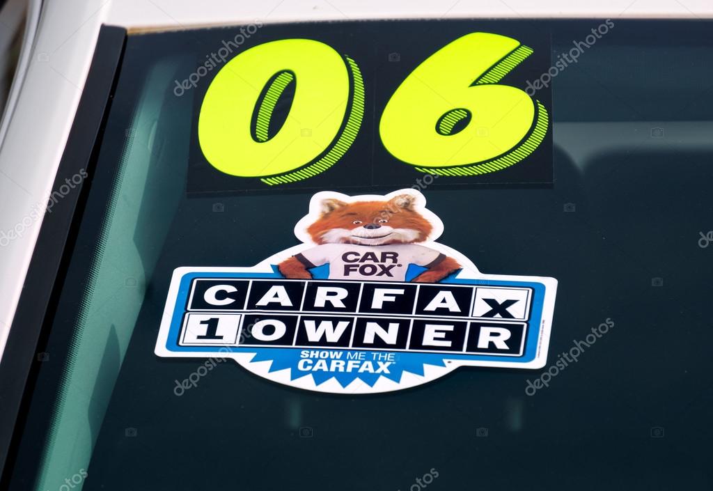 CARFAX Logo and Emblem on Auto Windshield – Stock Editorial Photo ...