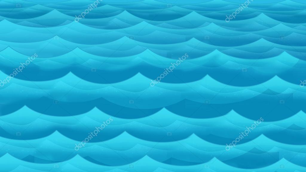 Cartoon pattern waves - body of water — Stock Photo © illustrator_hft ...