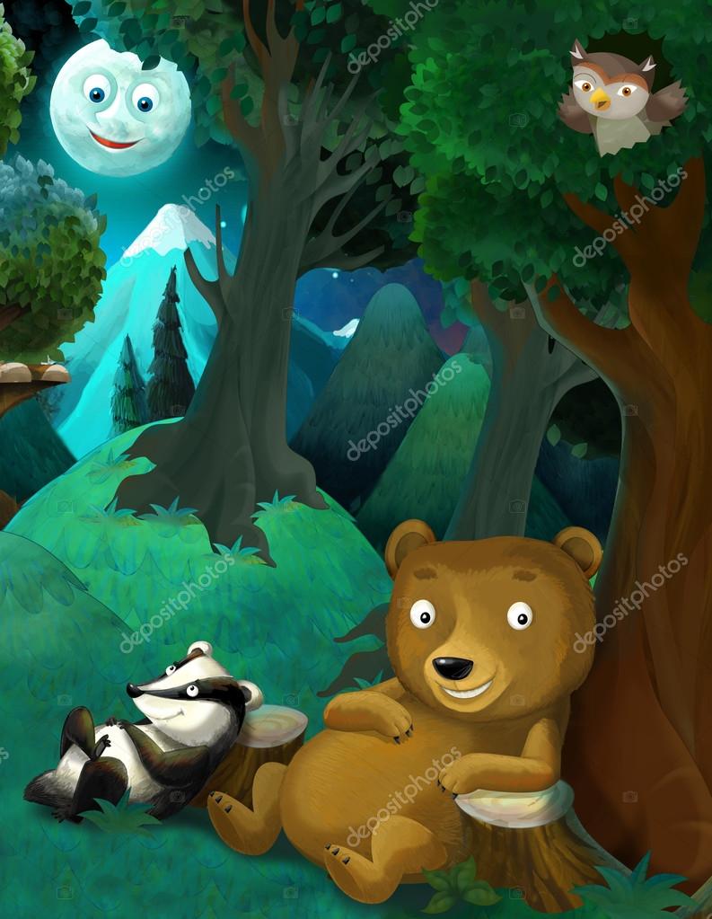 Fable stage - cartoon illustration for different usage — Stock Photo ...