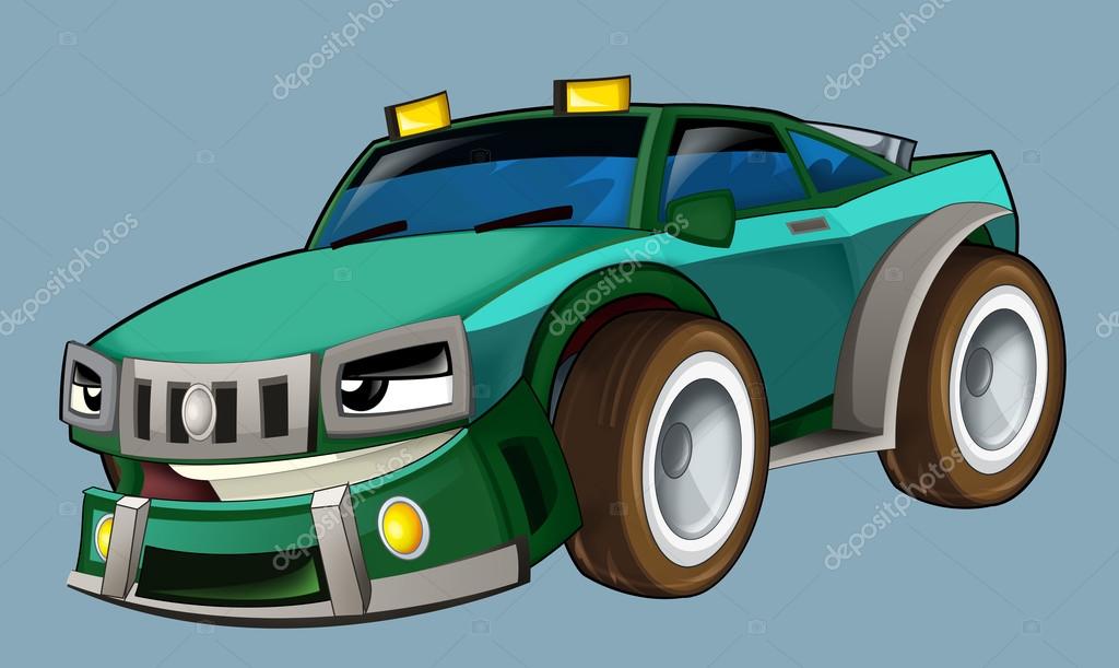 Cartoon fast car Stock Illustration by ©illustrator_hft #115830830