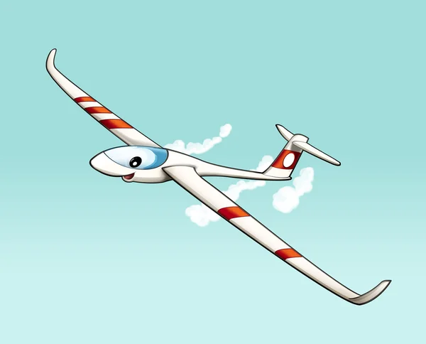 The happy cartoon glider Stock Illustration by ©illustrator_hft #12197240