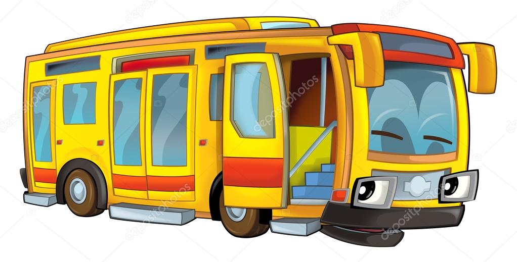 Kreslený autobus — Stock Fotografie © illustrator_hft #53736553