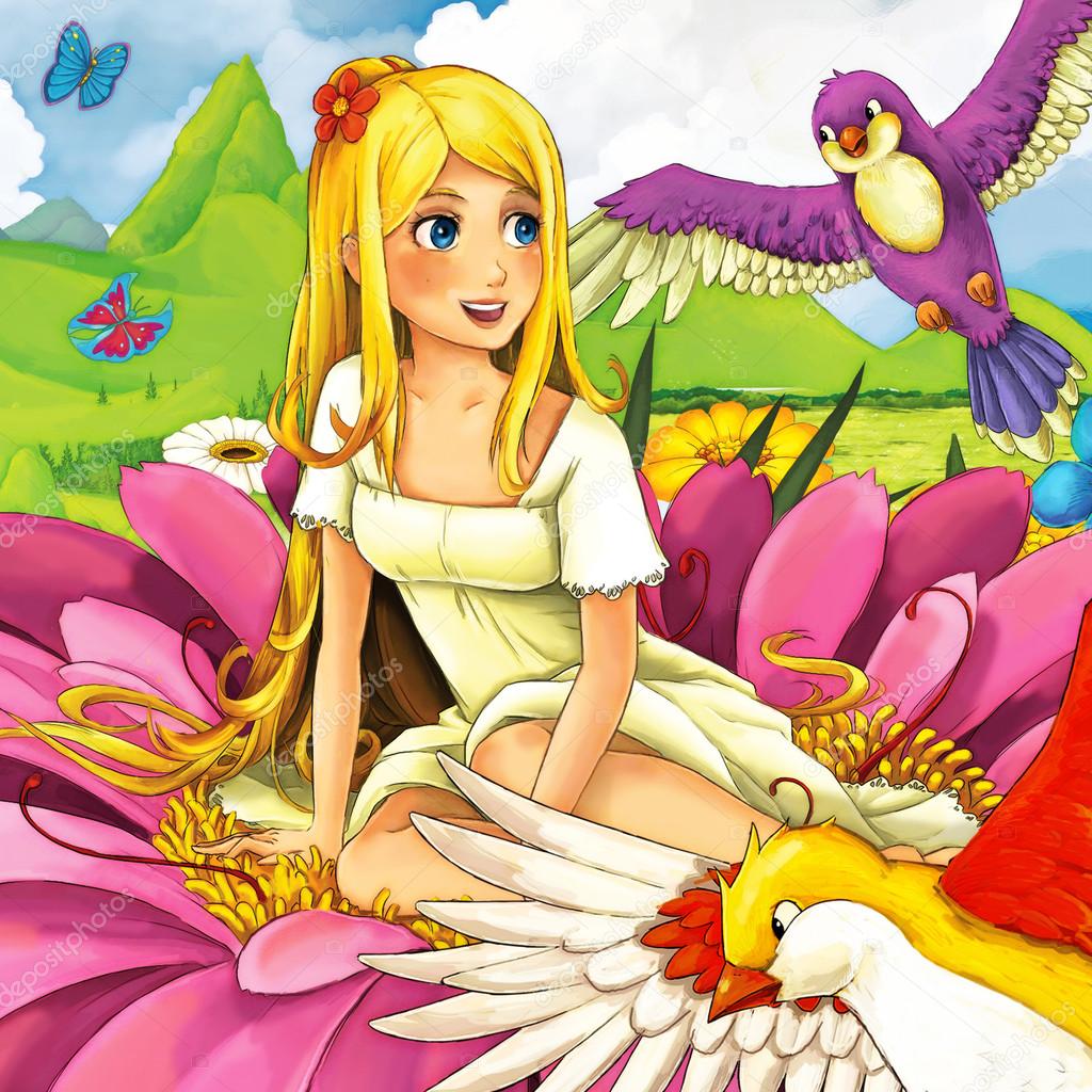 Cartoon fairy tale scene Stock Illustration by ©illustrator_hft #62472557