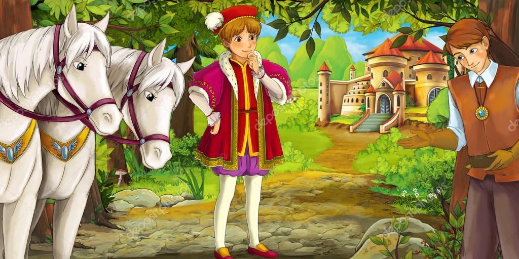 Cartoon fairy tale scene — Stock Photo © illustrator_hft #76016369