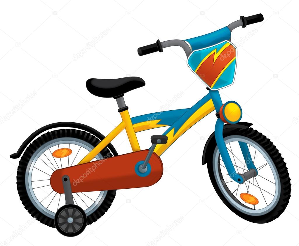 Ilustración de dibujos animados bicicleta — Foto de Stock #77707506 ...