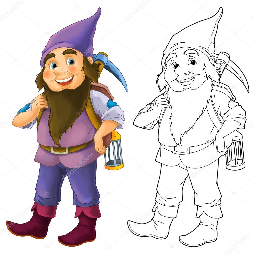 Cartoon dwarf isolated Stock Illustration by ©illustrator_hft #93734404