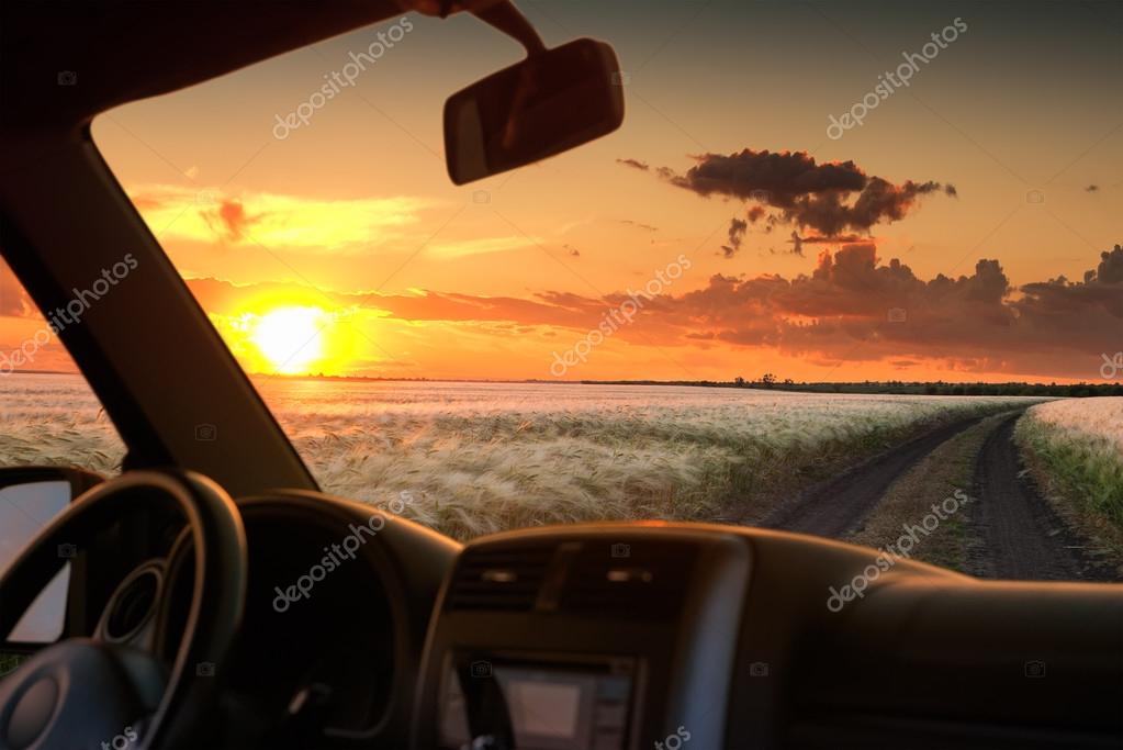 View Through A Car Window