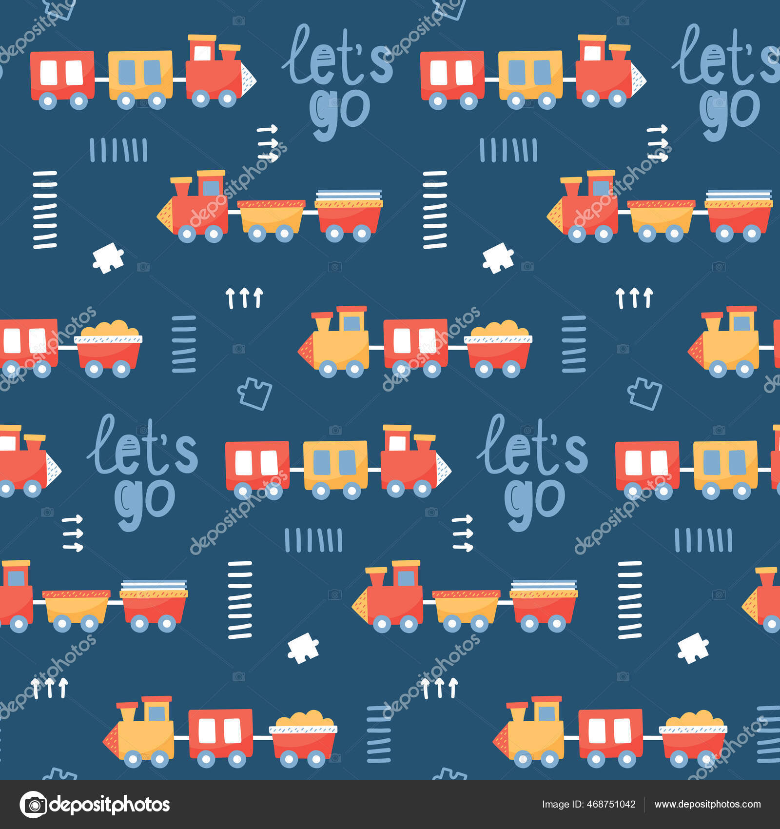 Seamless vector children pattern with cute cartoon transport vehicles ...