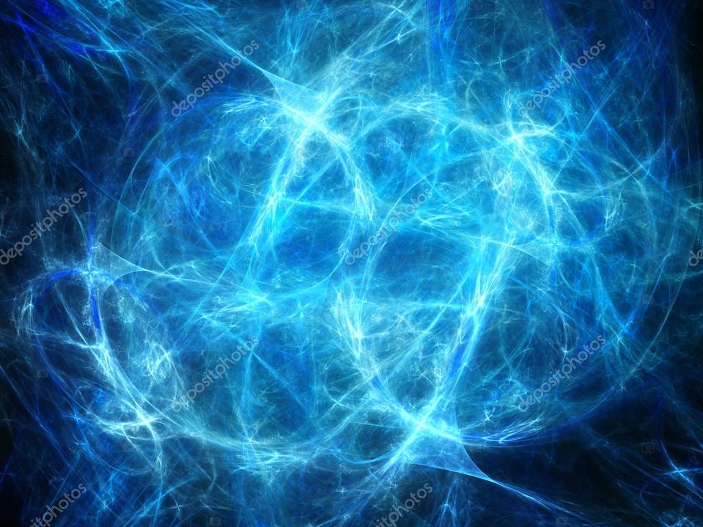 Blue glowing high power plasma in deep space Stock Photo by ...