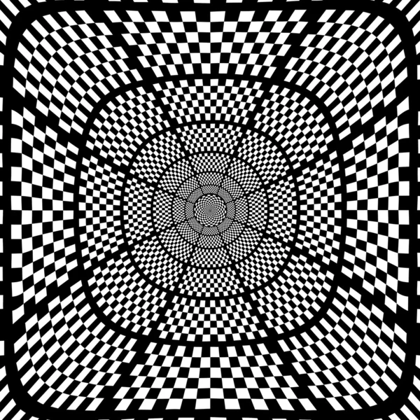 Vector optical illusion zoom black and white background ⬇ Vector Image ...